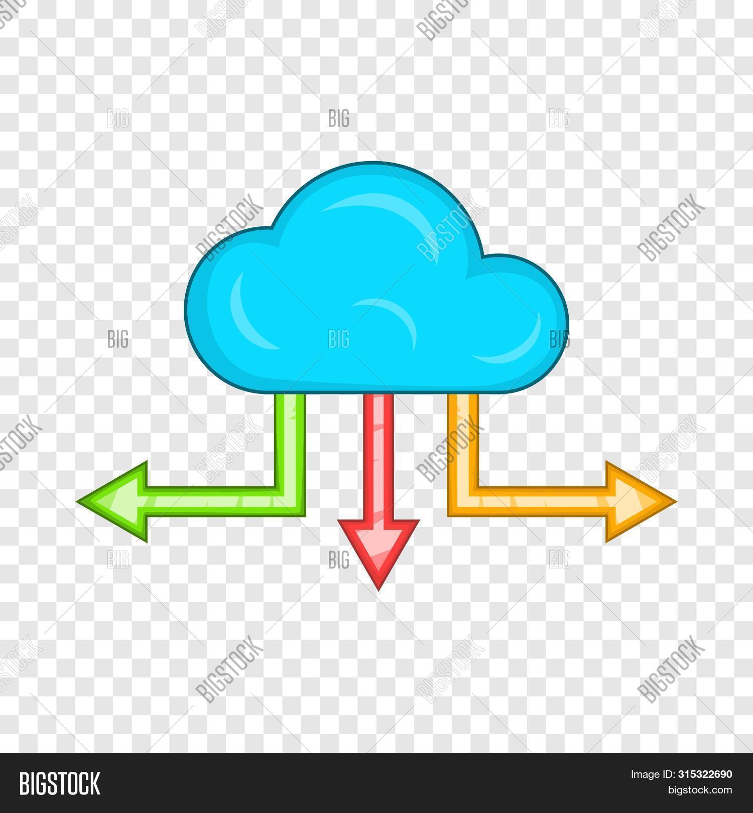 Cloud Arrows Icon. Image & Photo (Free Trial) | Bigstock