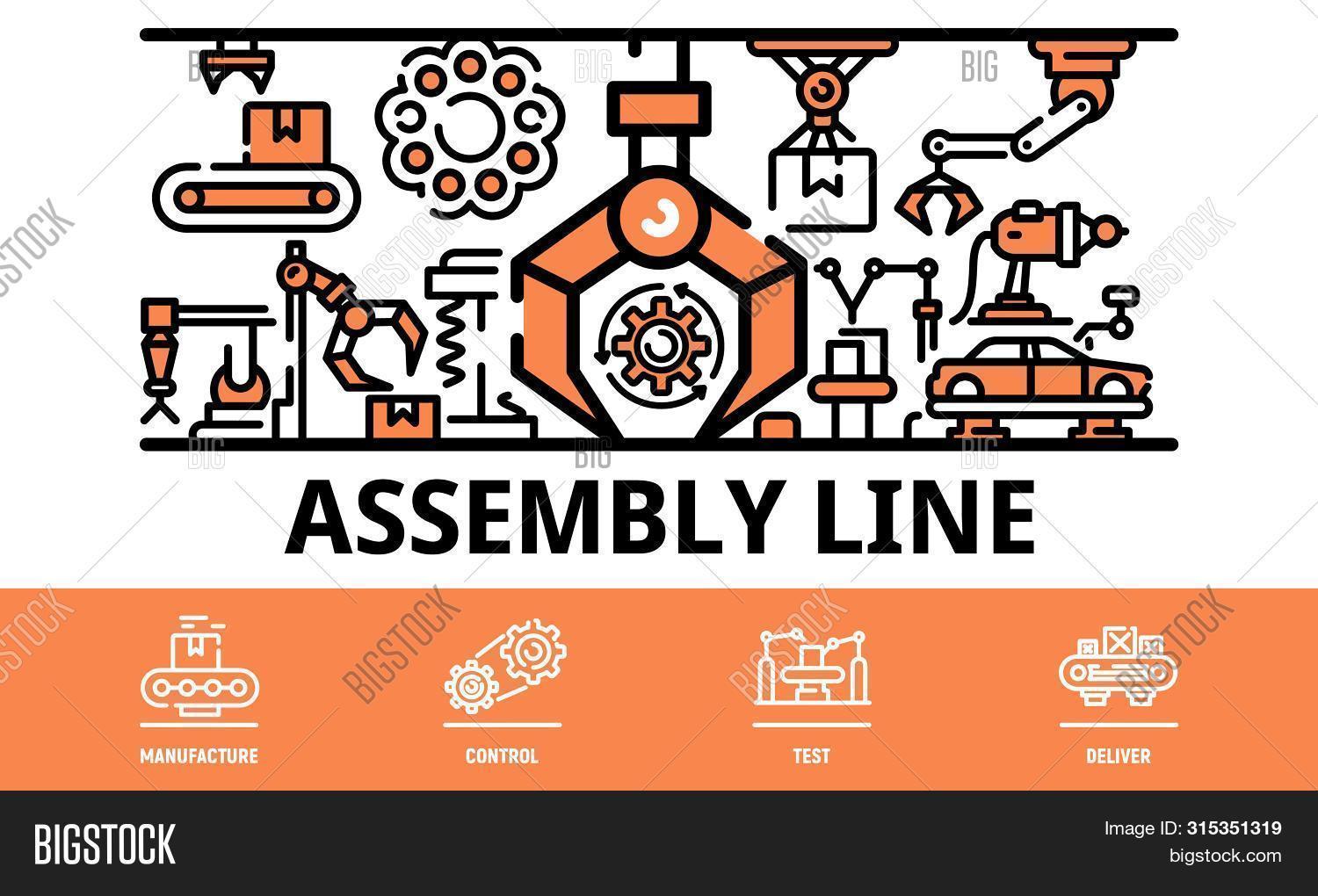 Assembly Line Banner. Image & Photo (Free Trial) | Bigstock
