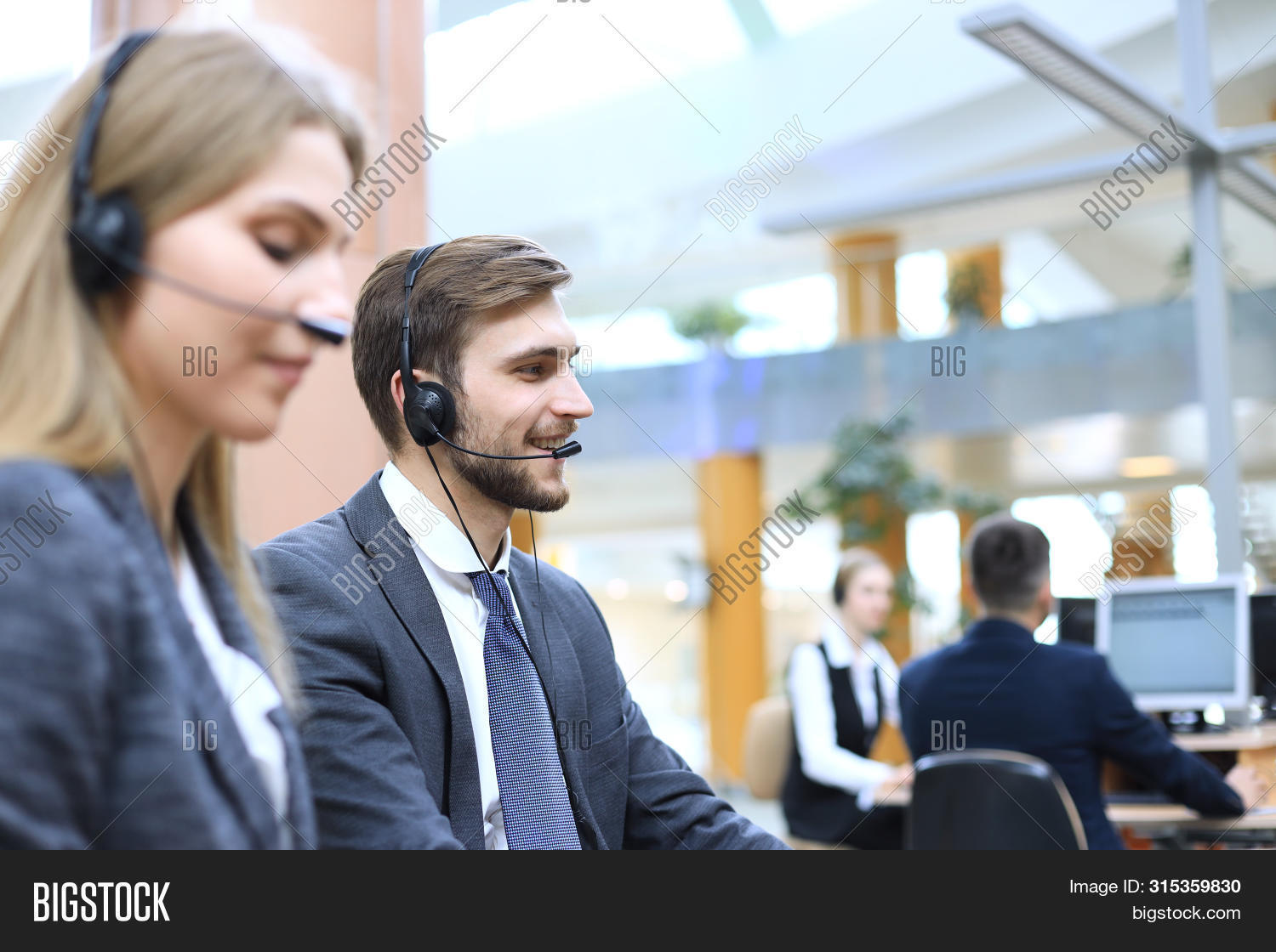 Portrait Call Center Image & Photo (Free Trial) | Bigstock