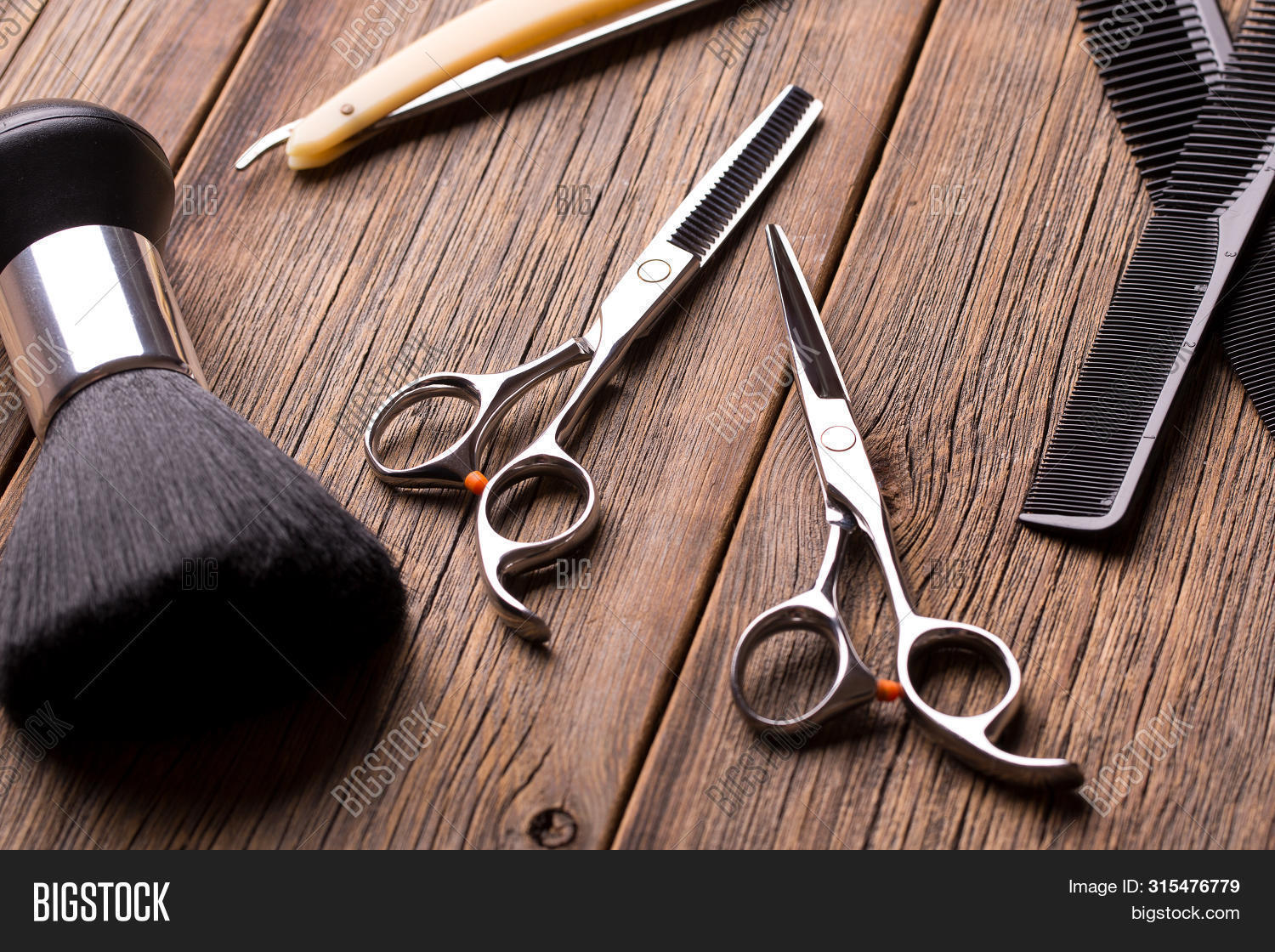 Barber Tool On Wooden Image & Photo (Free Trial) | Bigstock