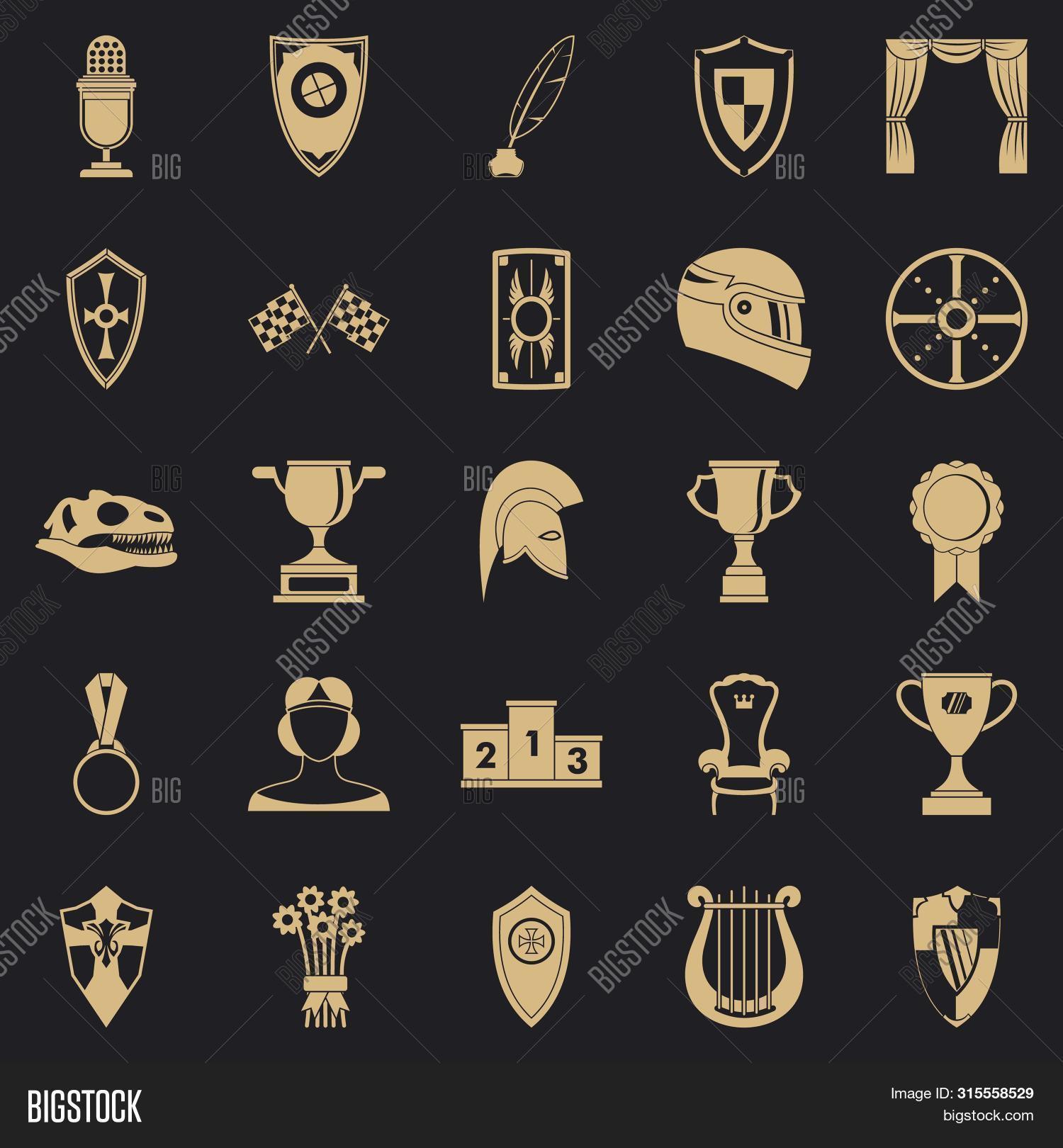 Bounty Icons Set. Image & Photo (Free Trial) | Bigstock