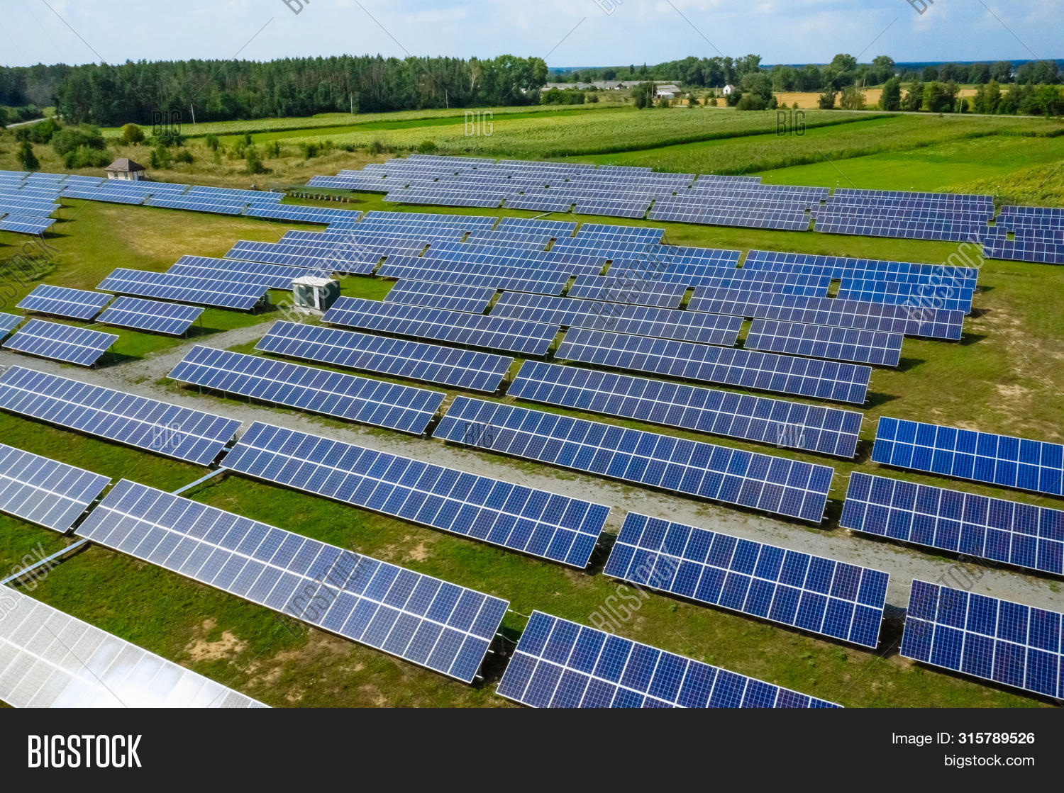 Aerial View Solar Image & Photo (Free Trial) | Bigstock