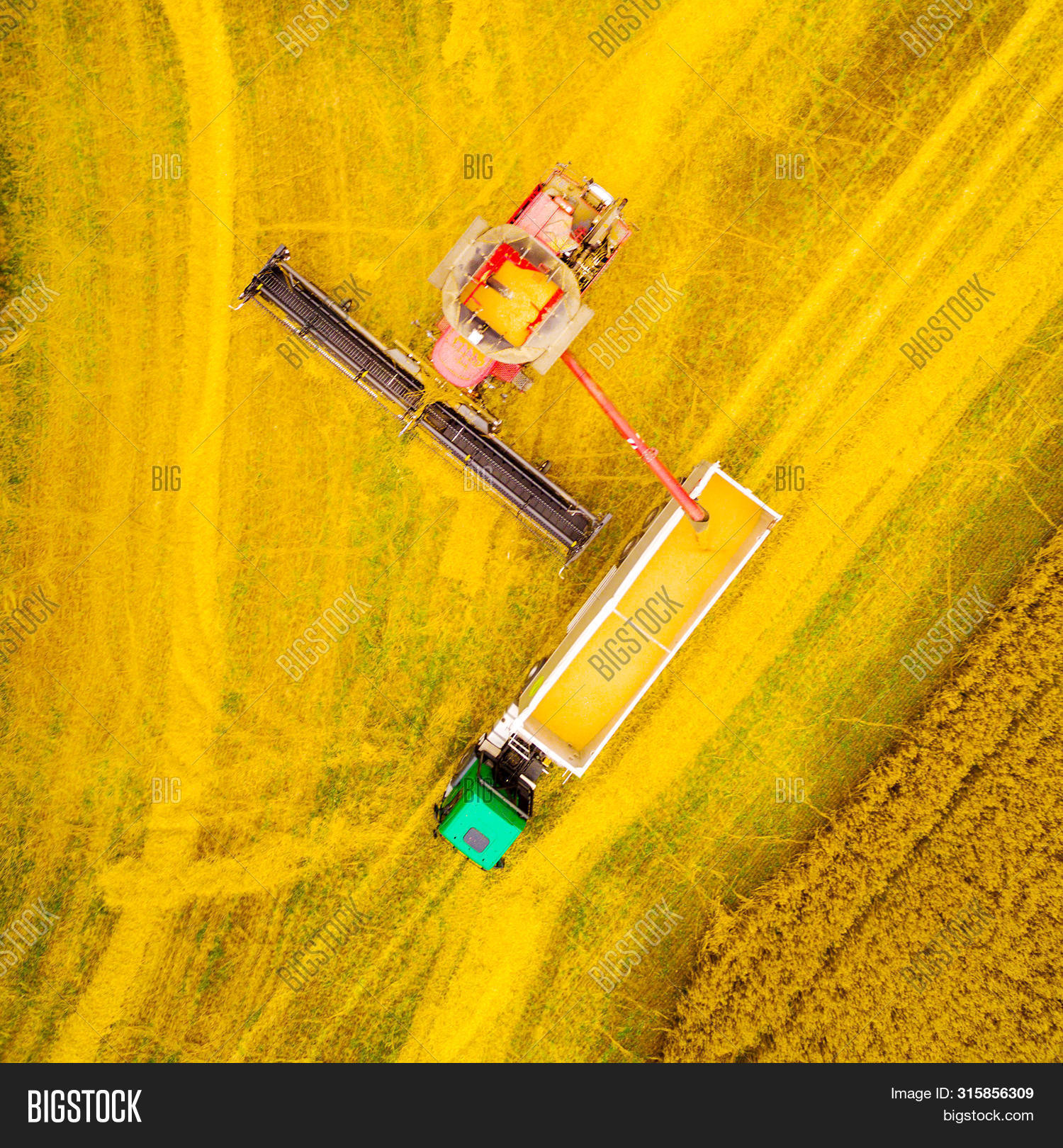 Aerial View Combine Image & Photo (Free Trial) | Bigstock