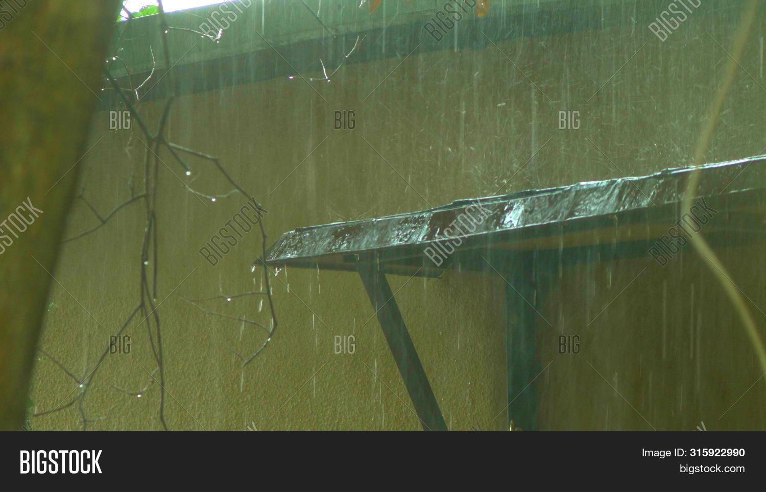 Rain Flows House Roof Image & Photo (Free Trial) | Bigstock