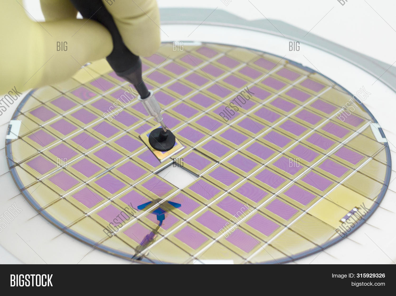 Silicon Wafer Image & Photo (Free Trial) | Bigstock