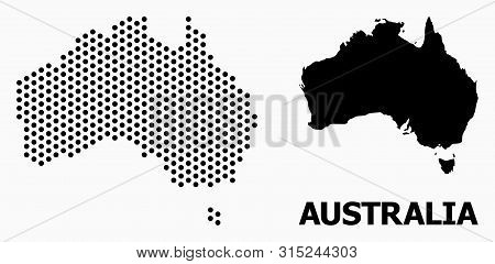 Dot Map Australia Vector & Photo (Free Trial) | Bigstock