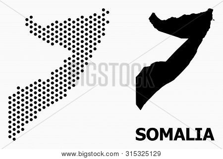 Dotted Map Somalia Vector & Photo (Free Trial) | Bigstock
