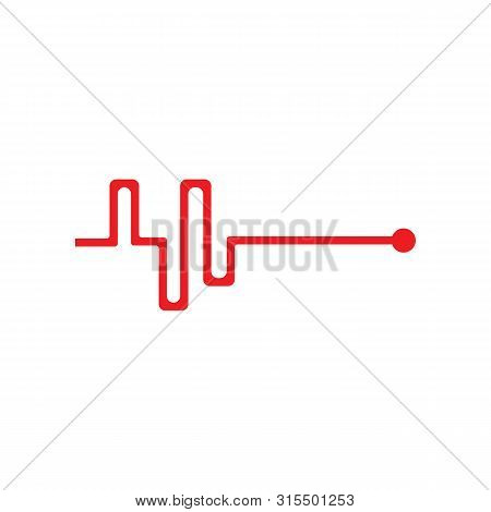 Pulse Red Logo Symbol Vector & Photo (Free Trial) | Bigstock