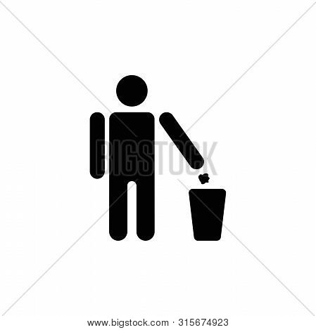Man Throwing Garbage Vector & Photo (Free Trial) | Bigstock