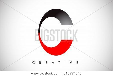 C Red Black Letter Vector & Photo (Free Trial) | Bigstock