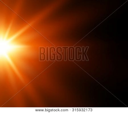 Orange Glowing Light Vector & Photo (Free Trial) | Bigstock
