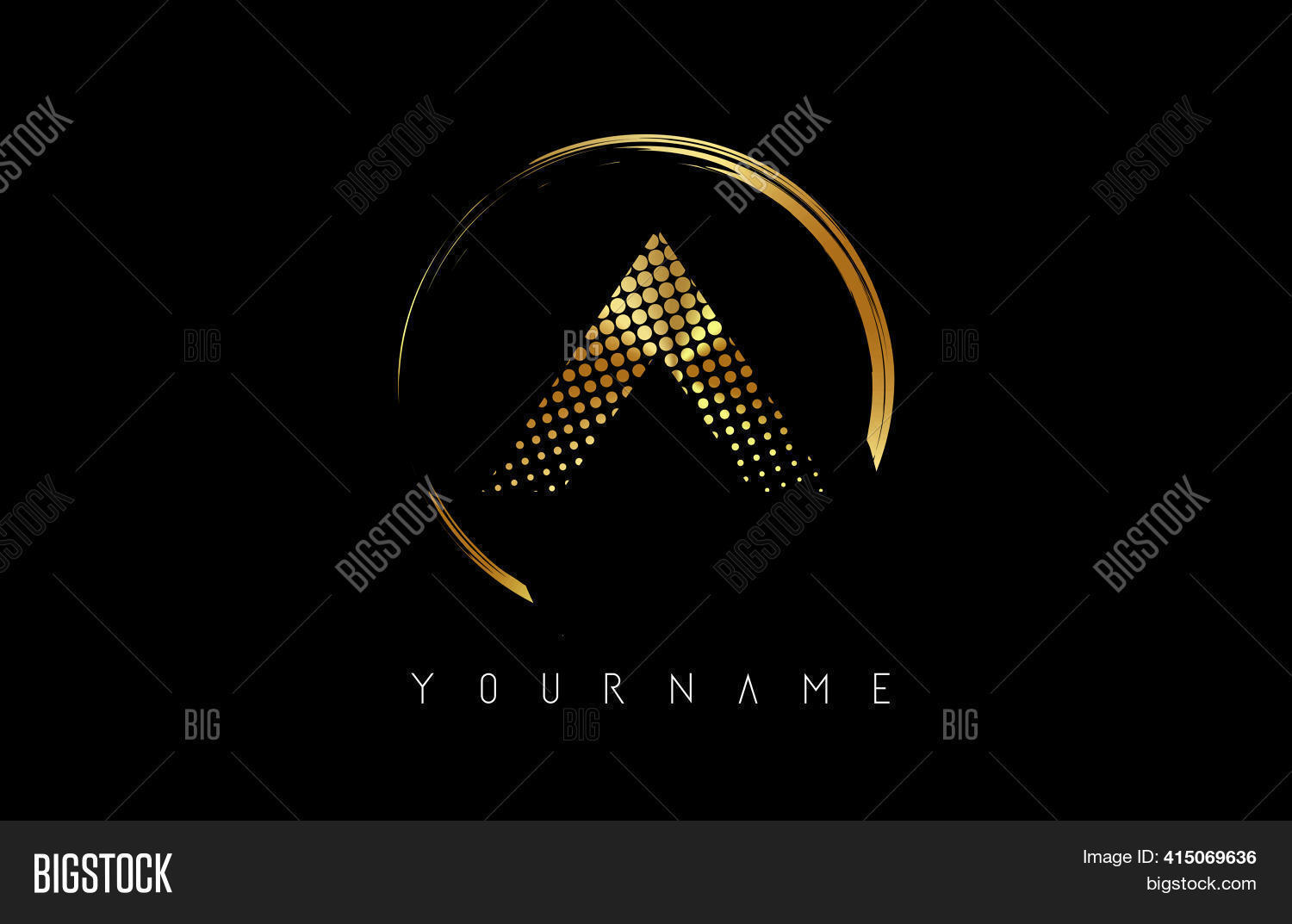 Golden Letter Logo Vector & Photo (Free Trial) | Bigstock
