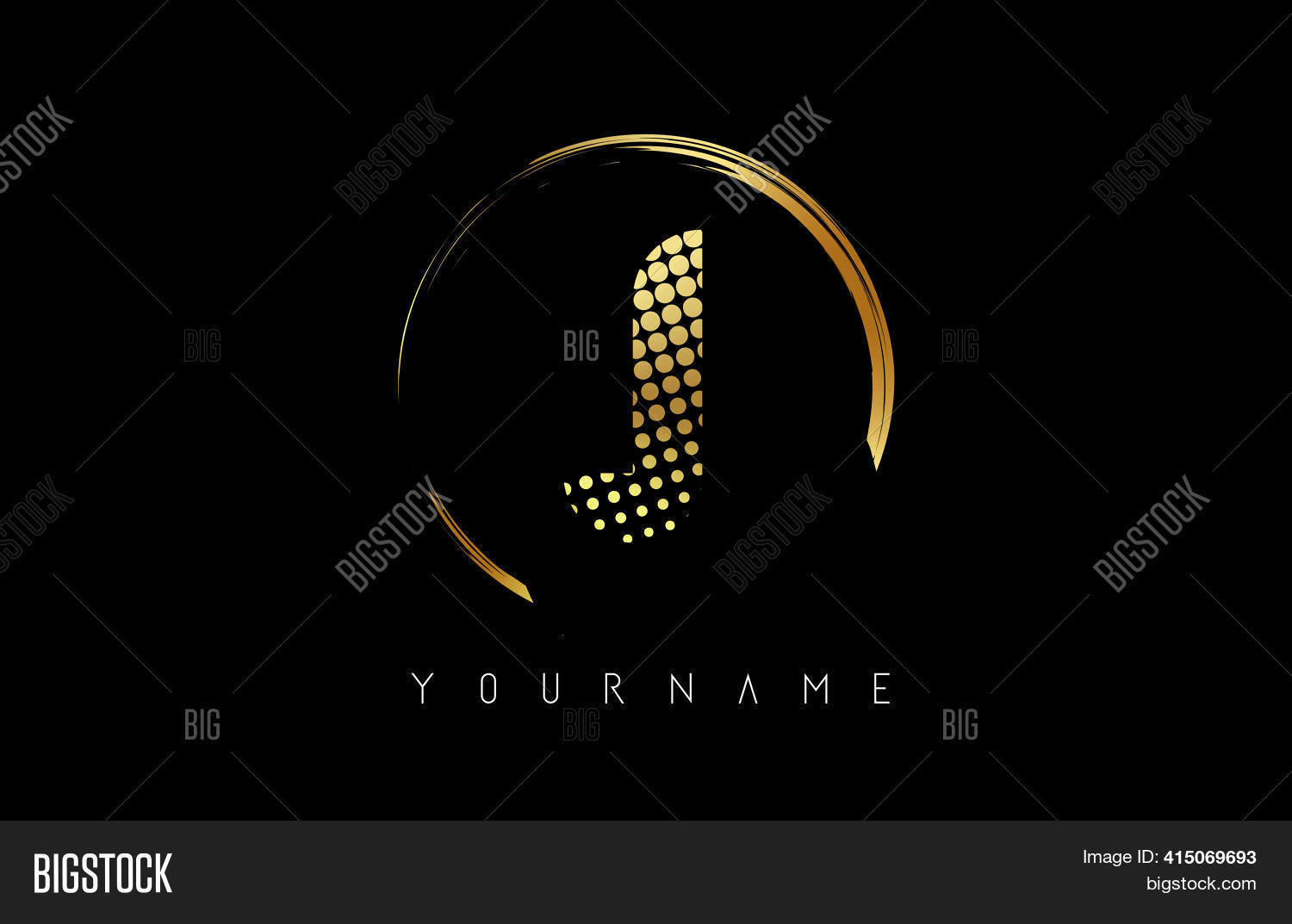 Golden J Letter Logo Vector & Photo (Free Trial) | Bigstock