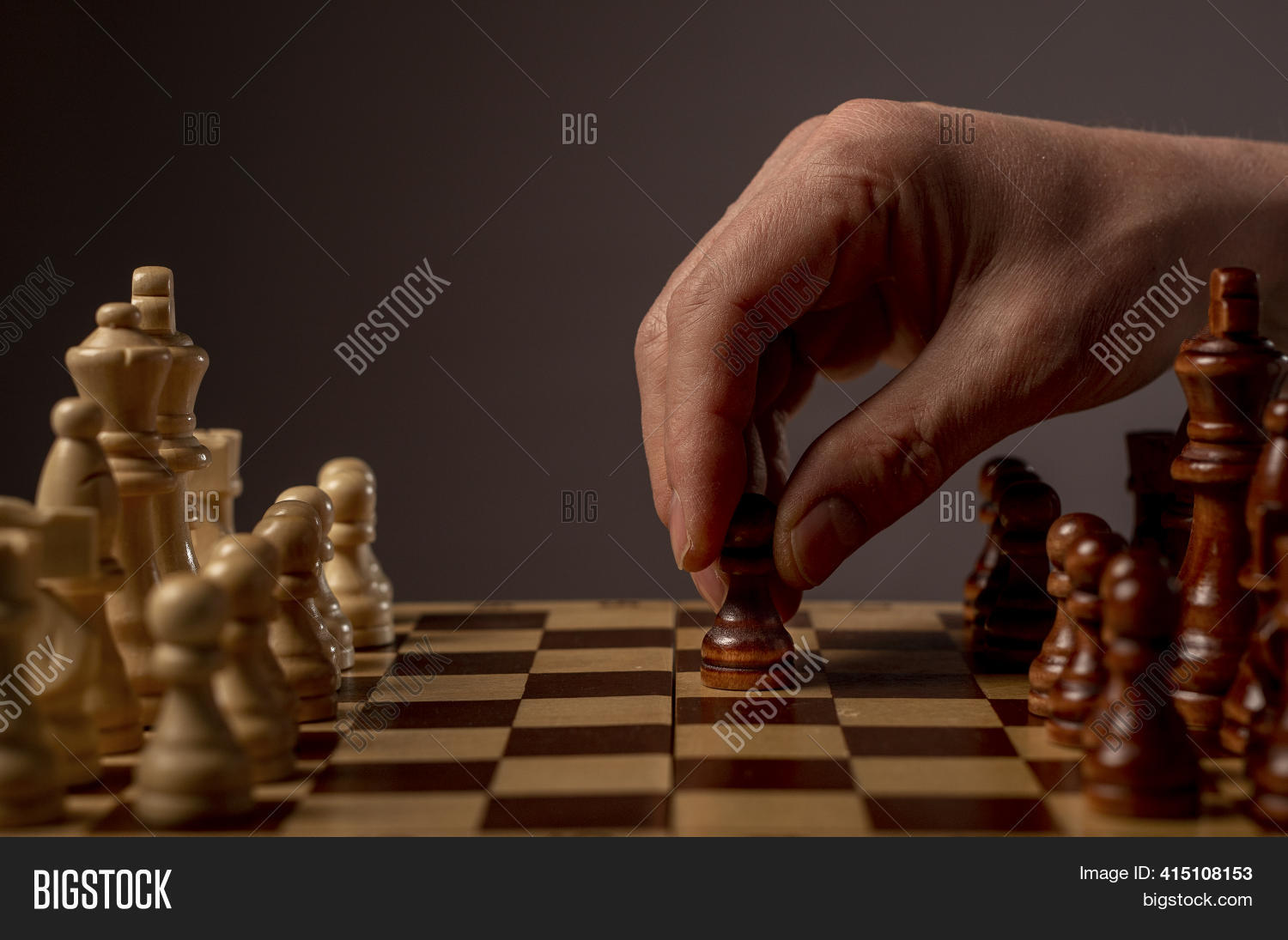 Male Hand Moving Pawn Image & Photo (Free Trial) | Bigstock