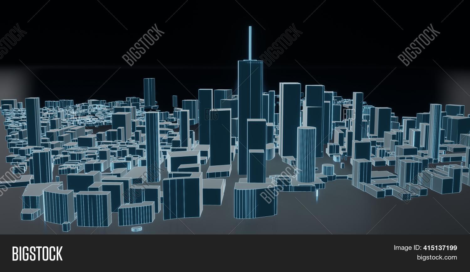 Abstract City 3d Image & Photo (Free Trial) | Bigstock