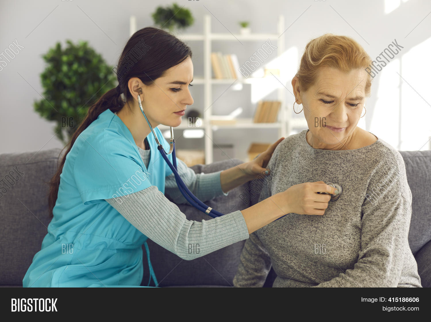 Doctor Checking Senior Image & Photo (Free Trial) | Bigstock