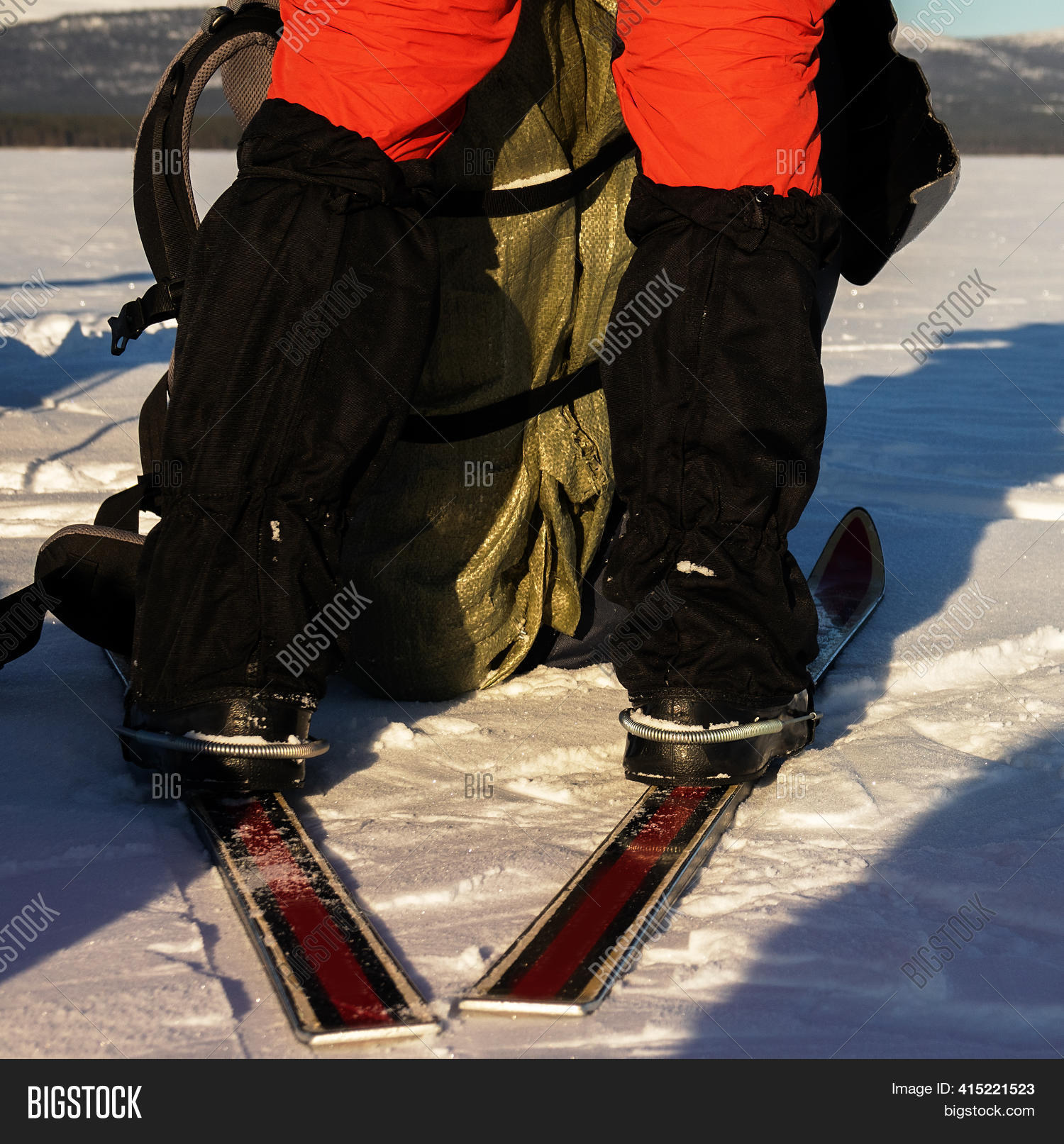Skier's Legs Skis ( Image & Photo (Free Trial) | Bigstock