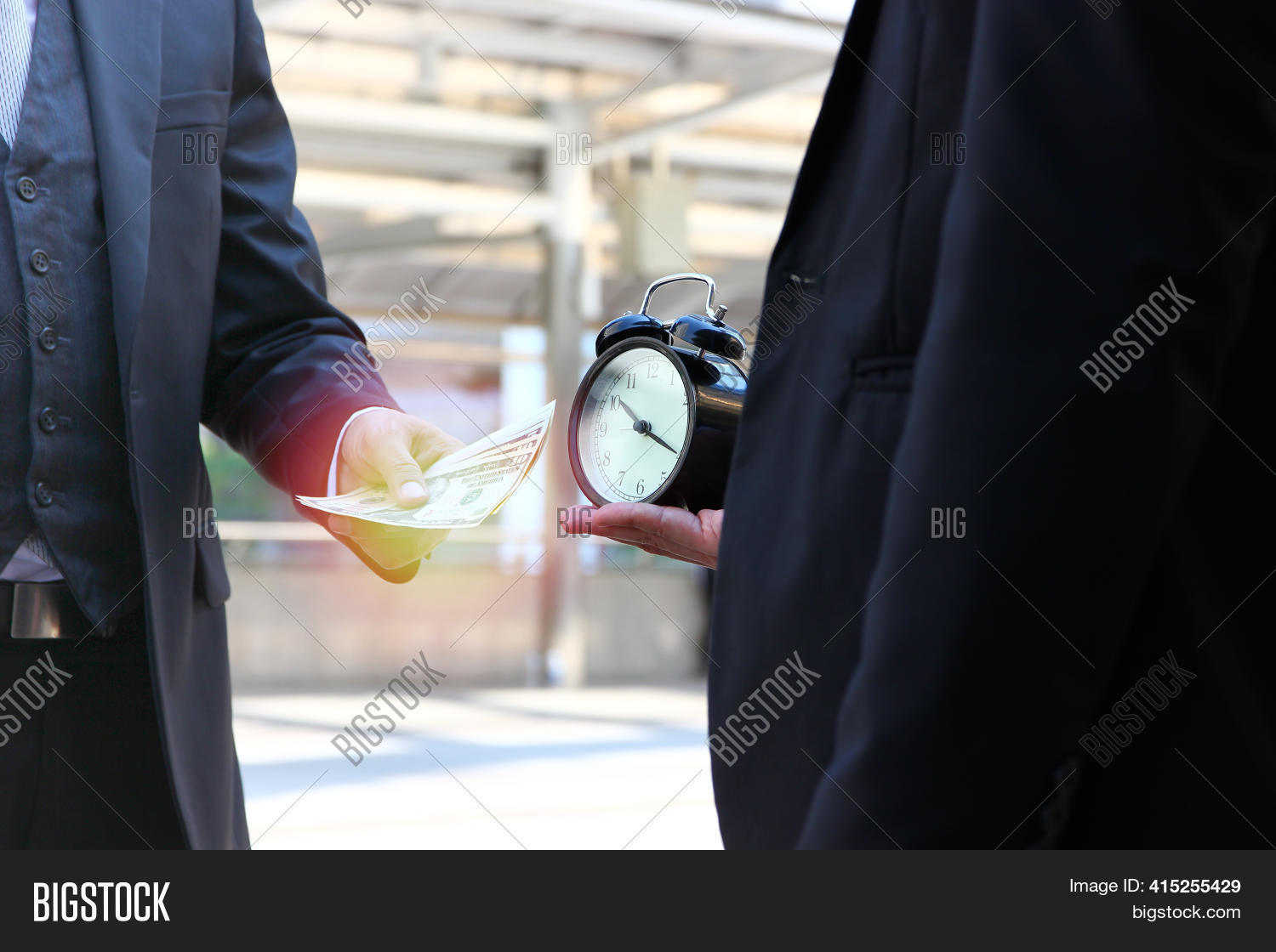 Two Business Men Money Image & Photo (Free Trial) | Bigstock