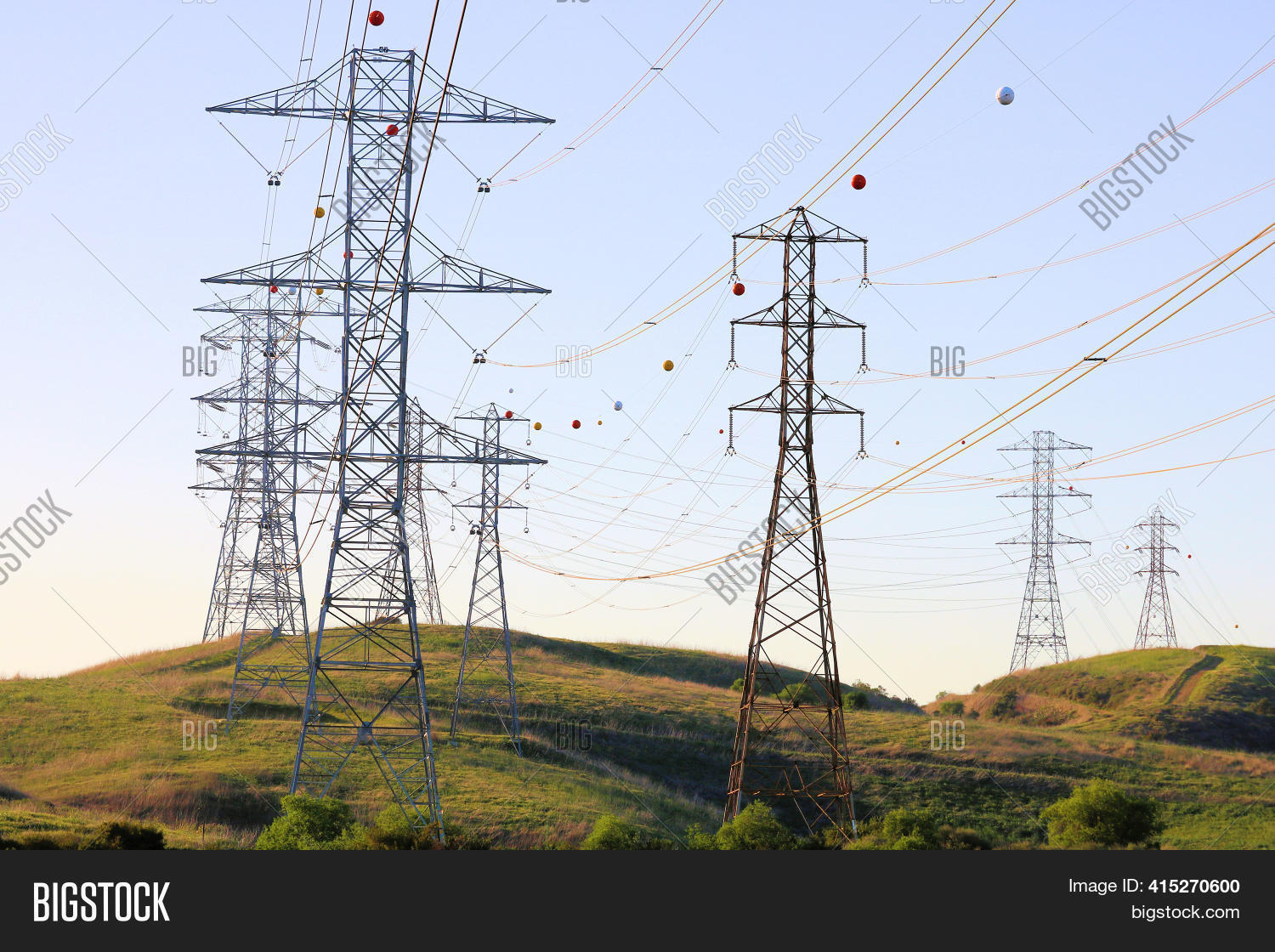 Electric Pylons Image & Photo (Free Trial) | Bigstock