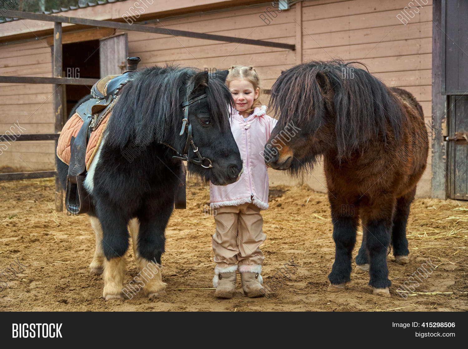 Girl Pony. Child Image & Photo (Free Trial) | Bigstock