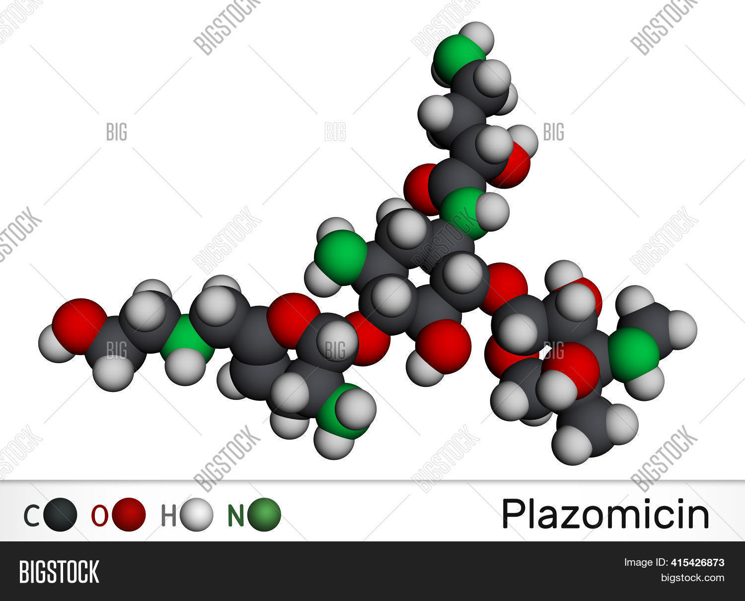 Plazomicin, Molecule. Image & Photo (Free Trial) | Bigstock