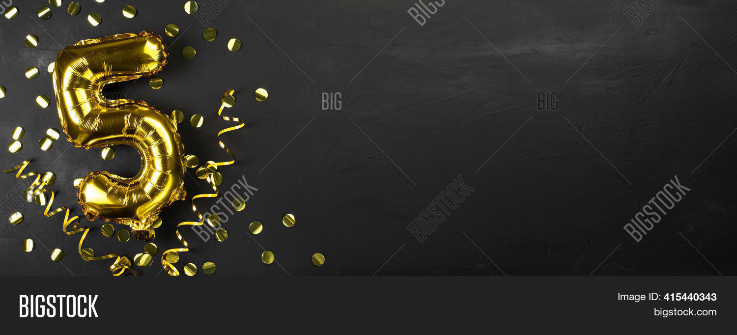 Gold Foil Balloon Image & Photo (Free Trial) | Bigstock
