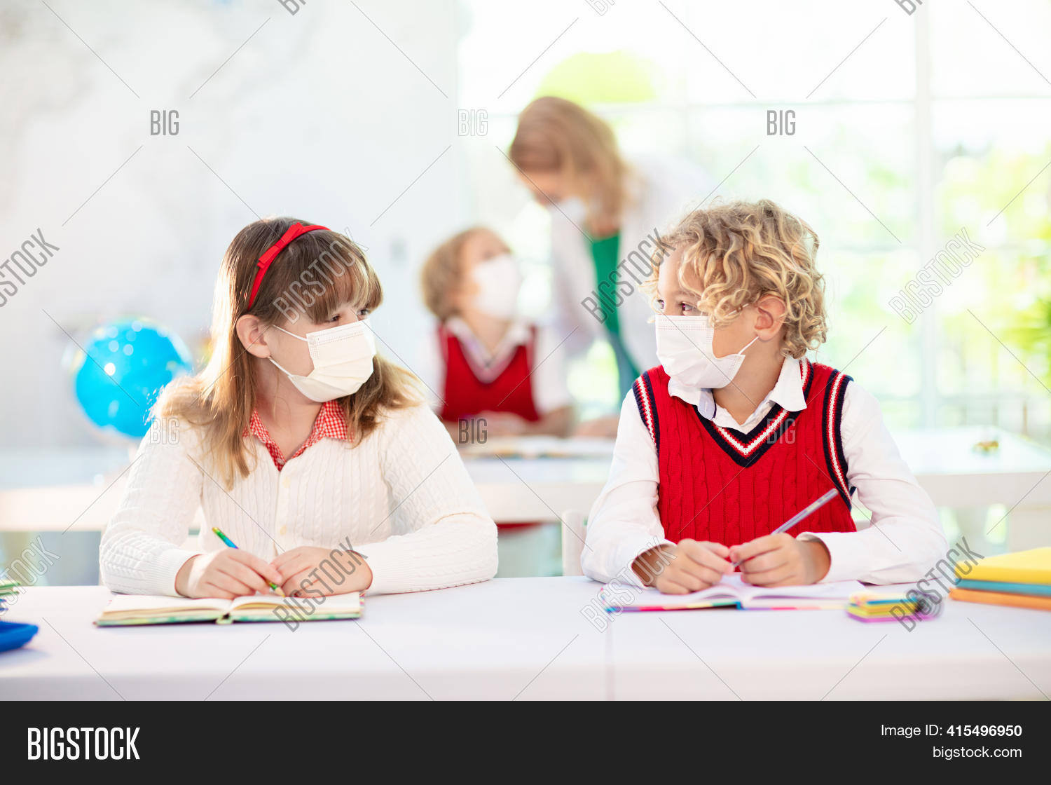 Kids Face Mask School Image & Photo (Free Trial) | Bigstock