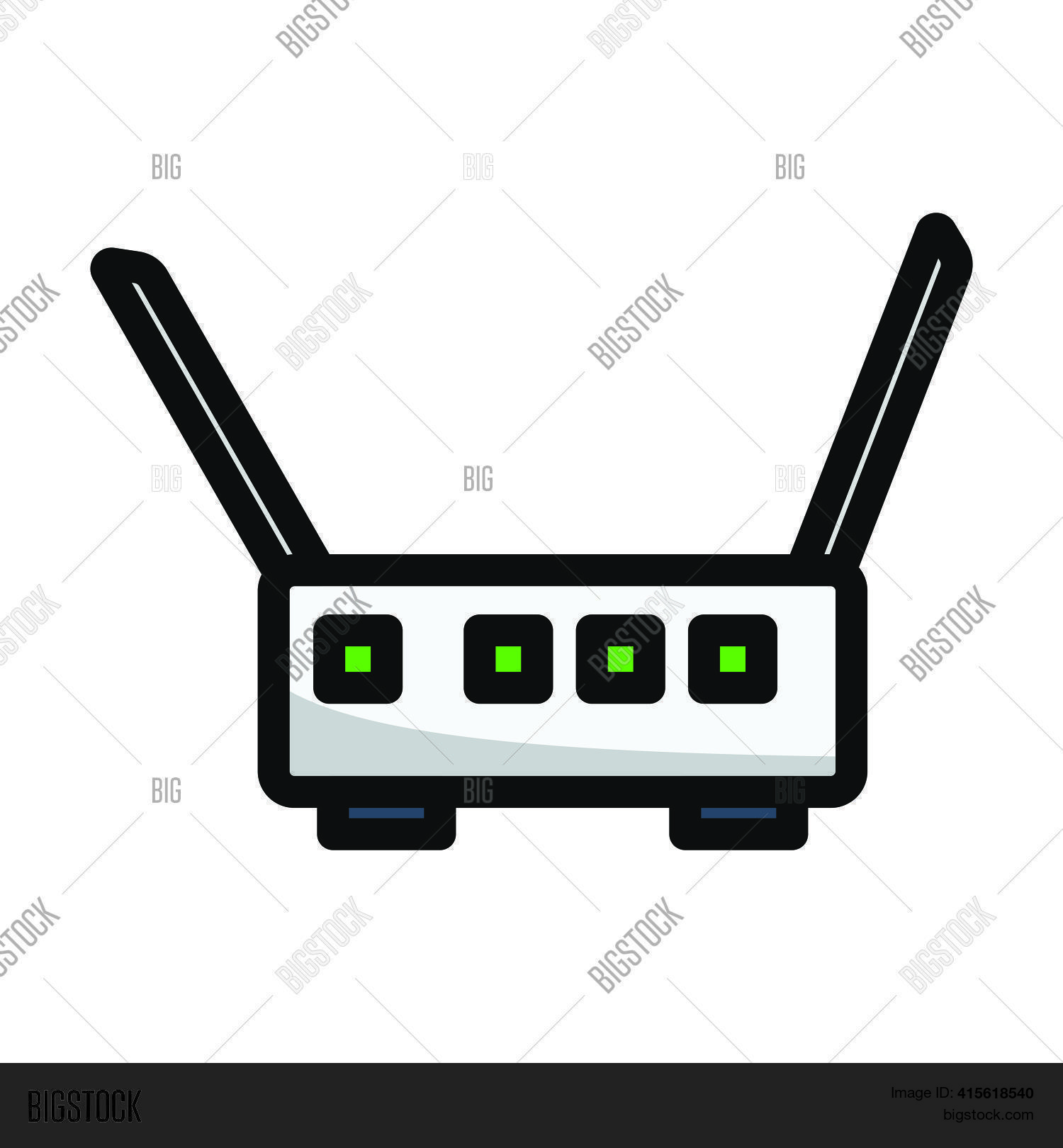 Wi-fi Router Icon. Vector & Photo (Free Trial) | Bigstock