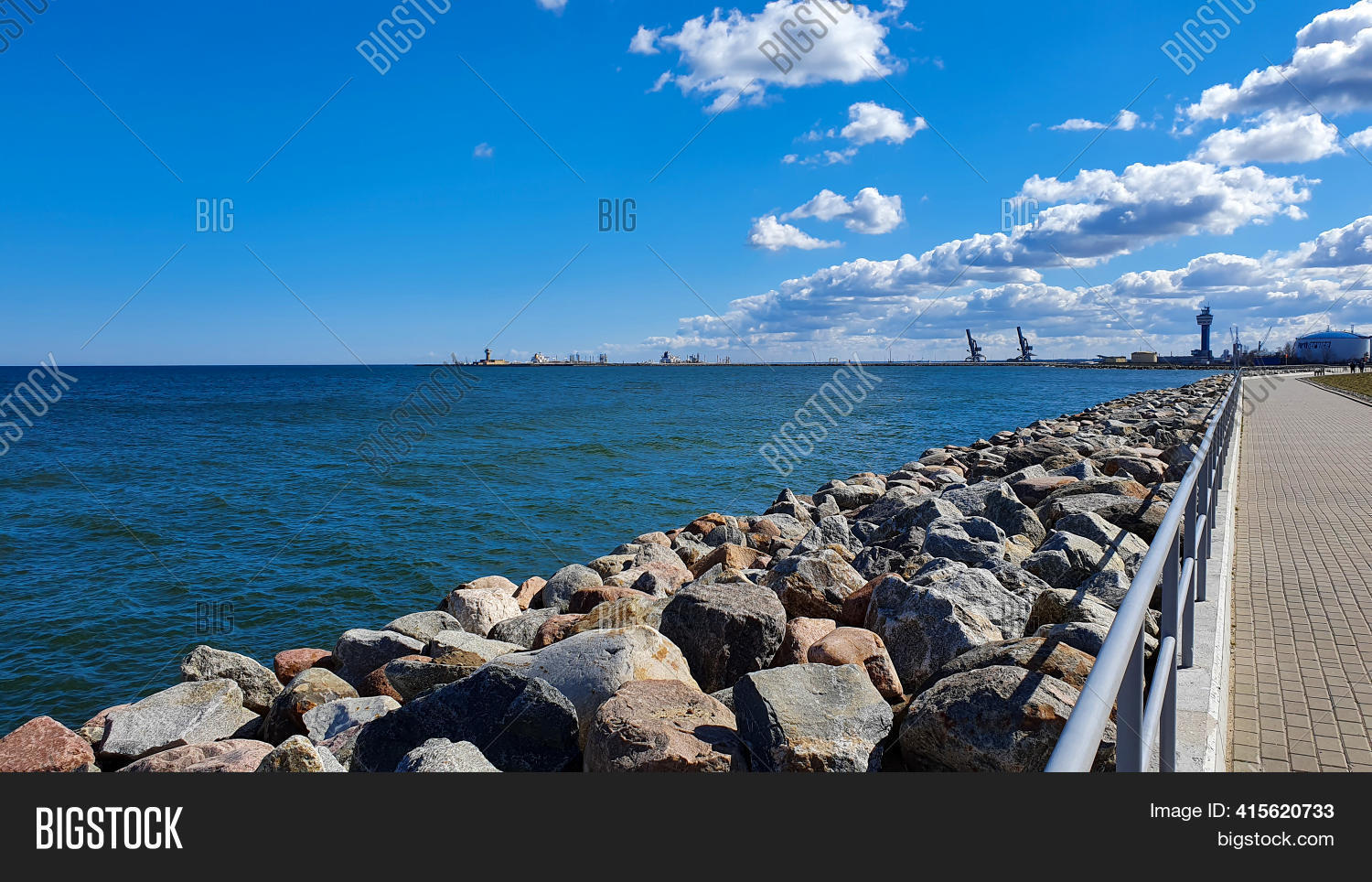 Stone Breakwater On Image & Photo (Free Trial) | Bigstock