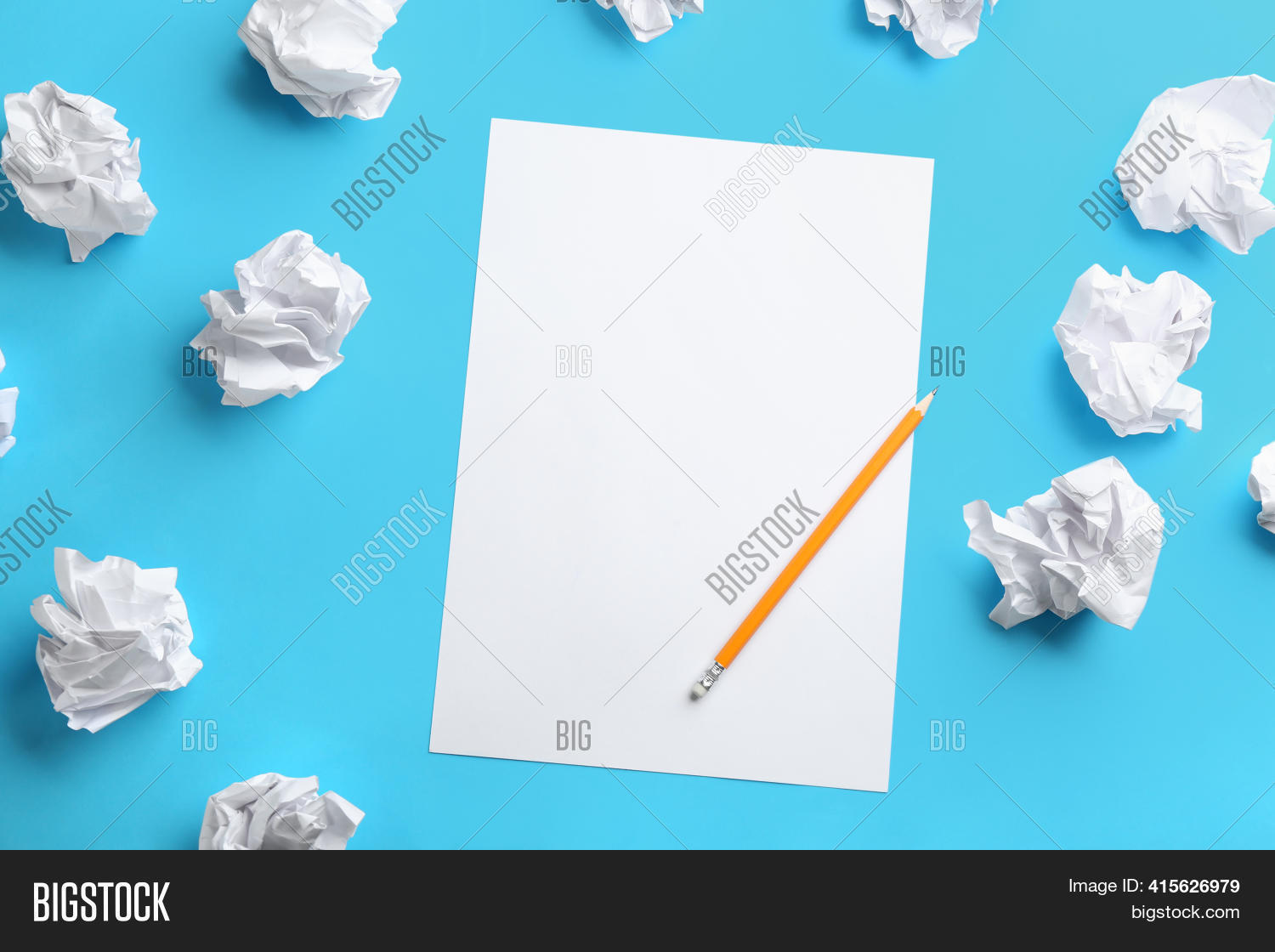 Pencil Laying On Paper