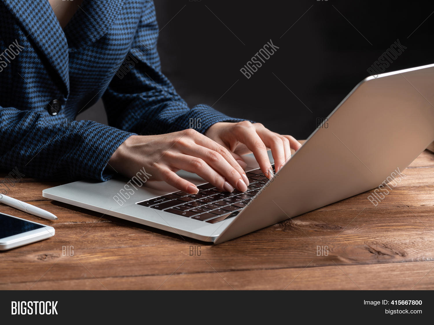 Business Lady Typing Image & Photo (Free Trial) | Bigstock