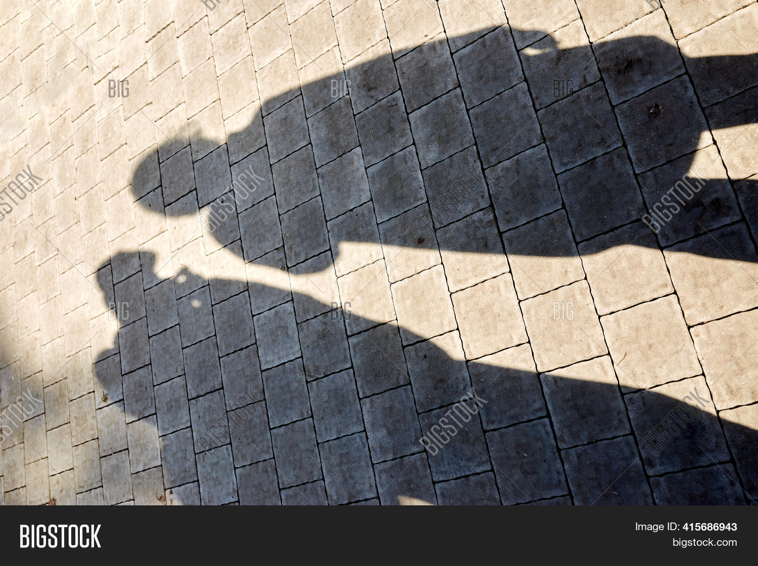 Two Shadows Figures On Image & Photo (Free Trial) | Bigstock