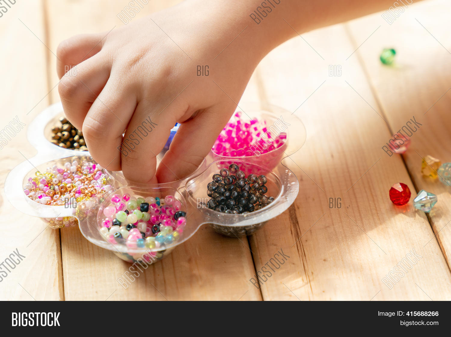 Child Makes Jewelry Image & Photo (Free Trial) | Bigstock