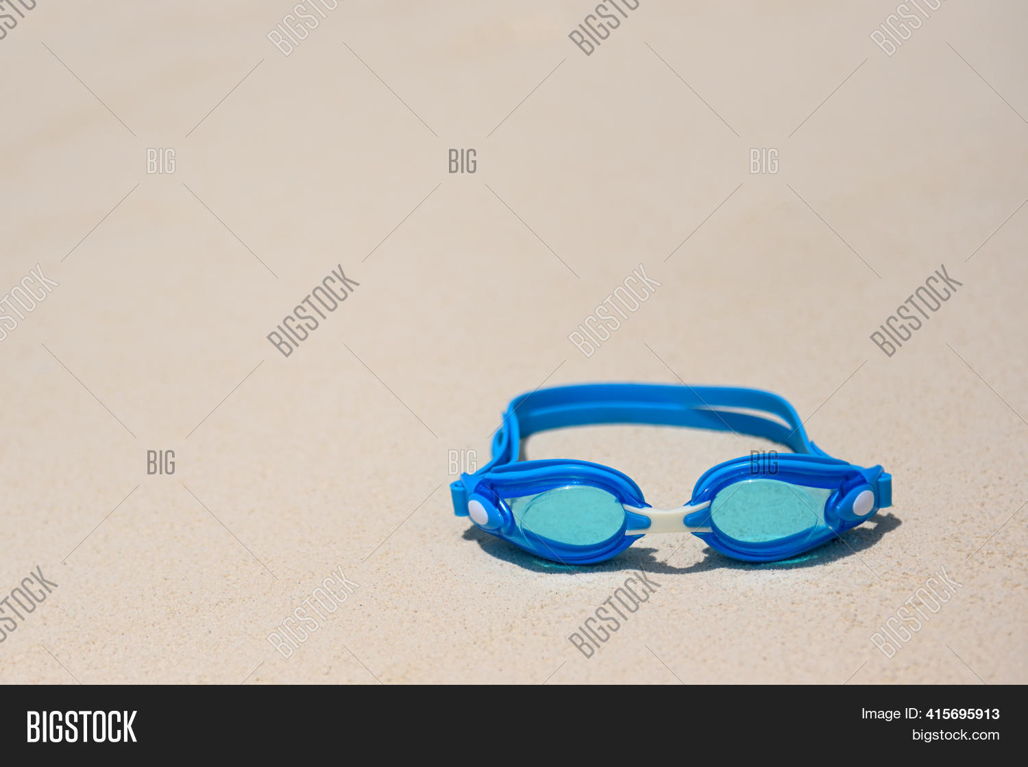 Blue Swimming Goggles Image & Photo (Free Trial) | Bigstock