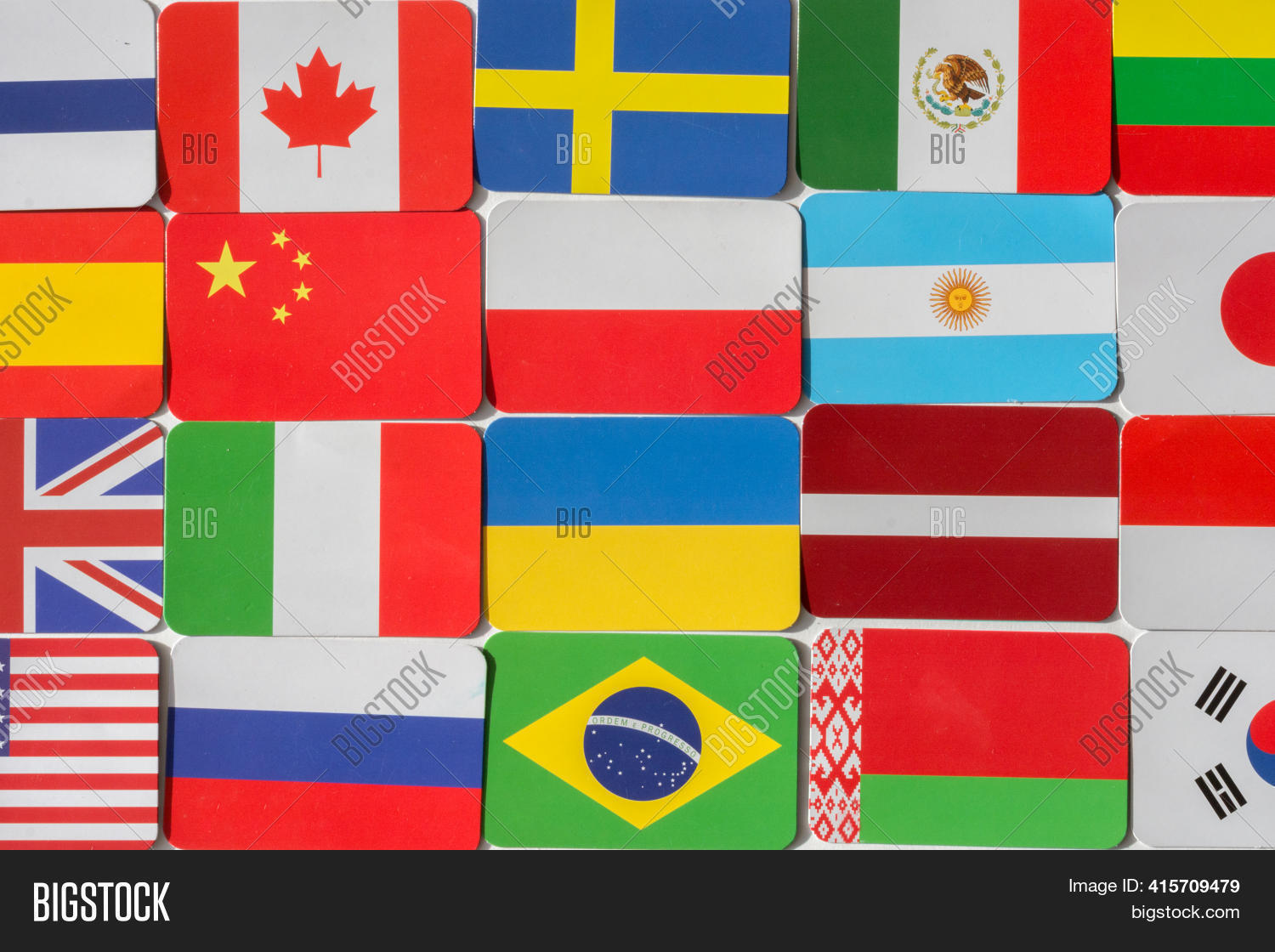 Flags Laid Out Even Image & Photo (Free Trial) | Bigstock