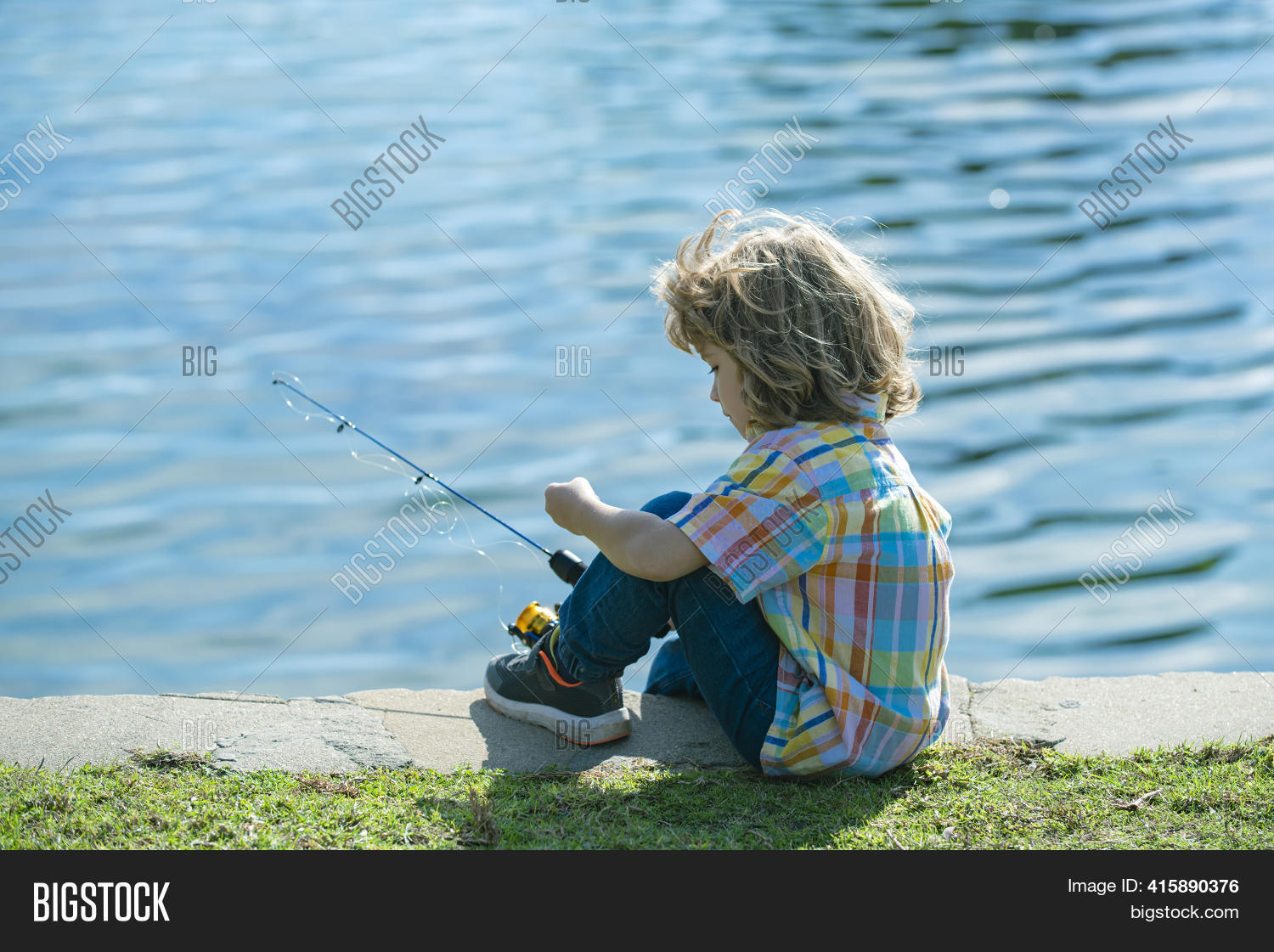 Kids Fisher. Child Image & Photo (Free Trial) | Bigstock