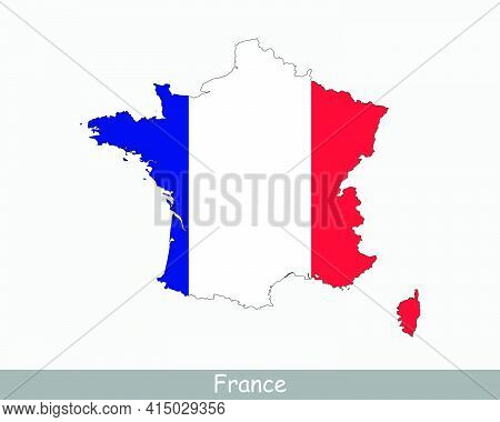 France Map Flag. Map Vector & Photo (Free Trial) | Bigstock