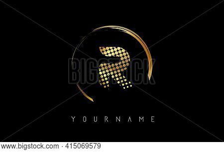 Golden R Letter Logo Vector & Photo (Free Trial) | Bigstock