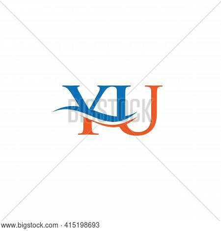 Yu Letter Linked Logo Vector & Photo (Free Trial) | Bigstock
