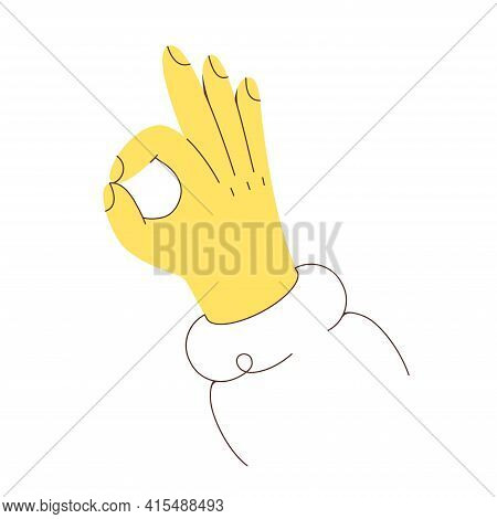 Ok Sign Made By Hand Vector & Photo (Free Trial) | Bigstock
