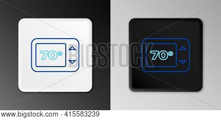 Line Thermostat Icon Vector & Photo (Free Trial) | Bigstock