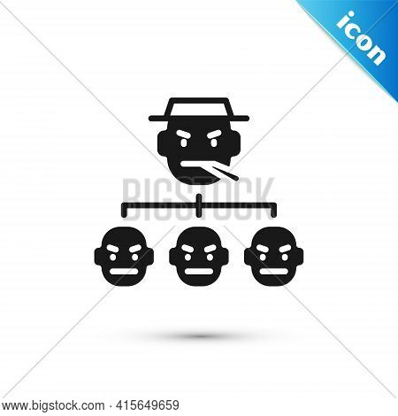 Grey Mafia Icon Vector & Photo (Free Trial) | Bigstock