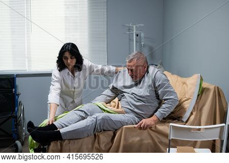 Nurse Helping Old Man Image & Photo (Free Trial) | Bigstock