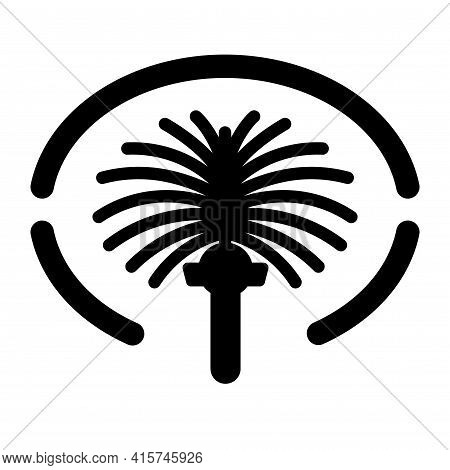 Palm Jumeirah Icon Vector & Photo (Free Trial) | Bigstock
