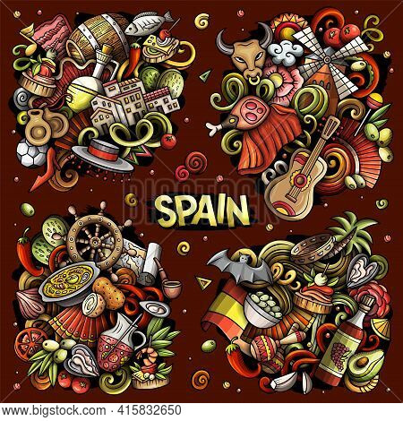 Spain Cartoon Vector Vector & Photo (Free Trial) | Bigstock