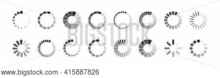 Set Round Loading Vector & Photo (Free Trial) | Bigstock