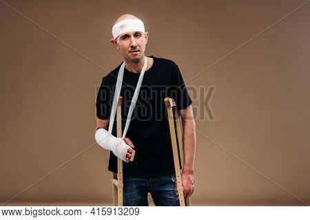 Battered Man Bandaged Image & Photo (Free Trial) | Bigstock