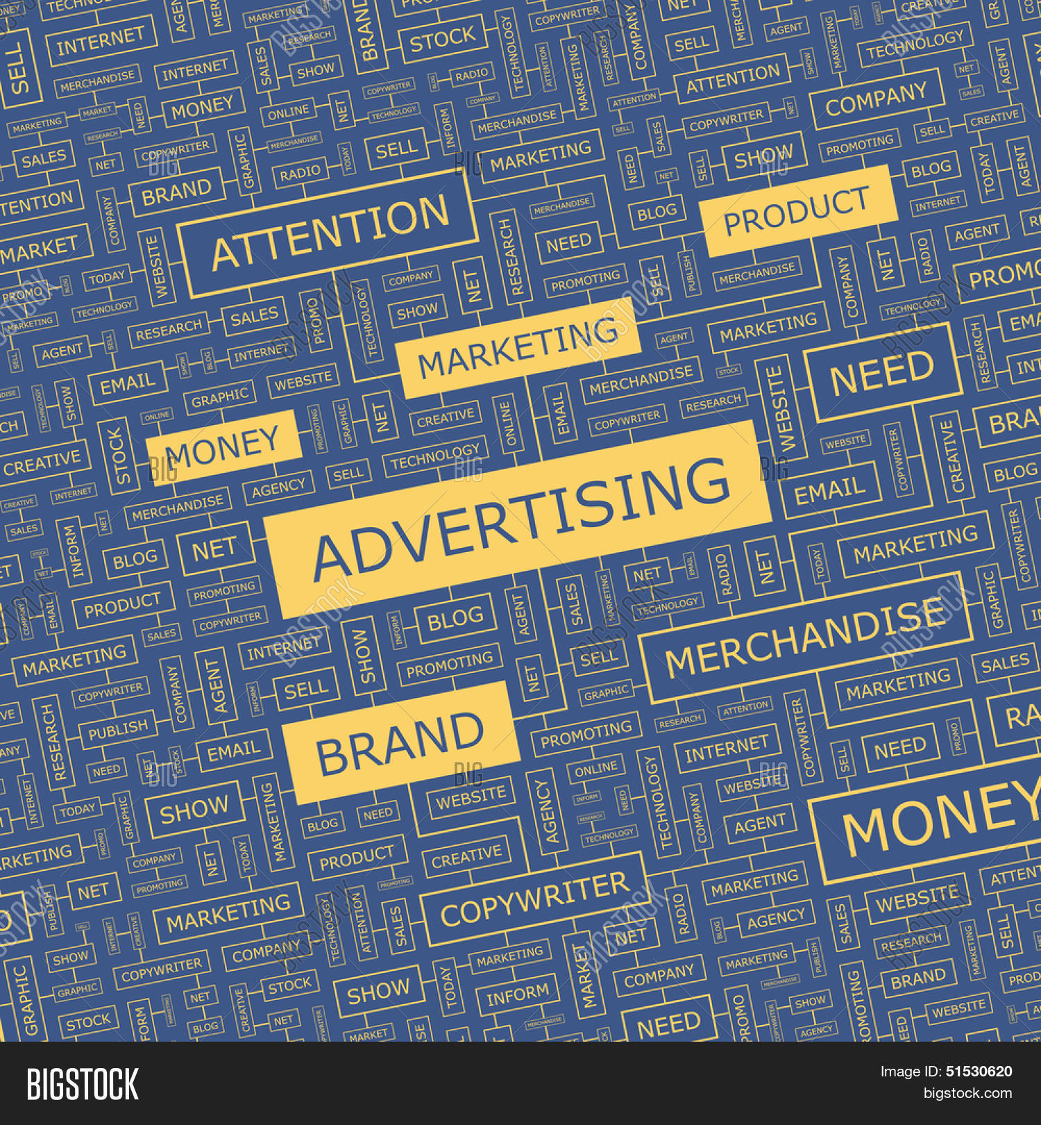 ADVERTISING. Word Vector & Photo (Free Trial) | Bigstock