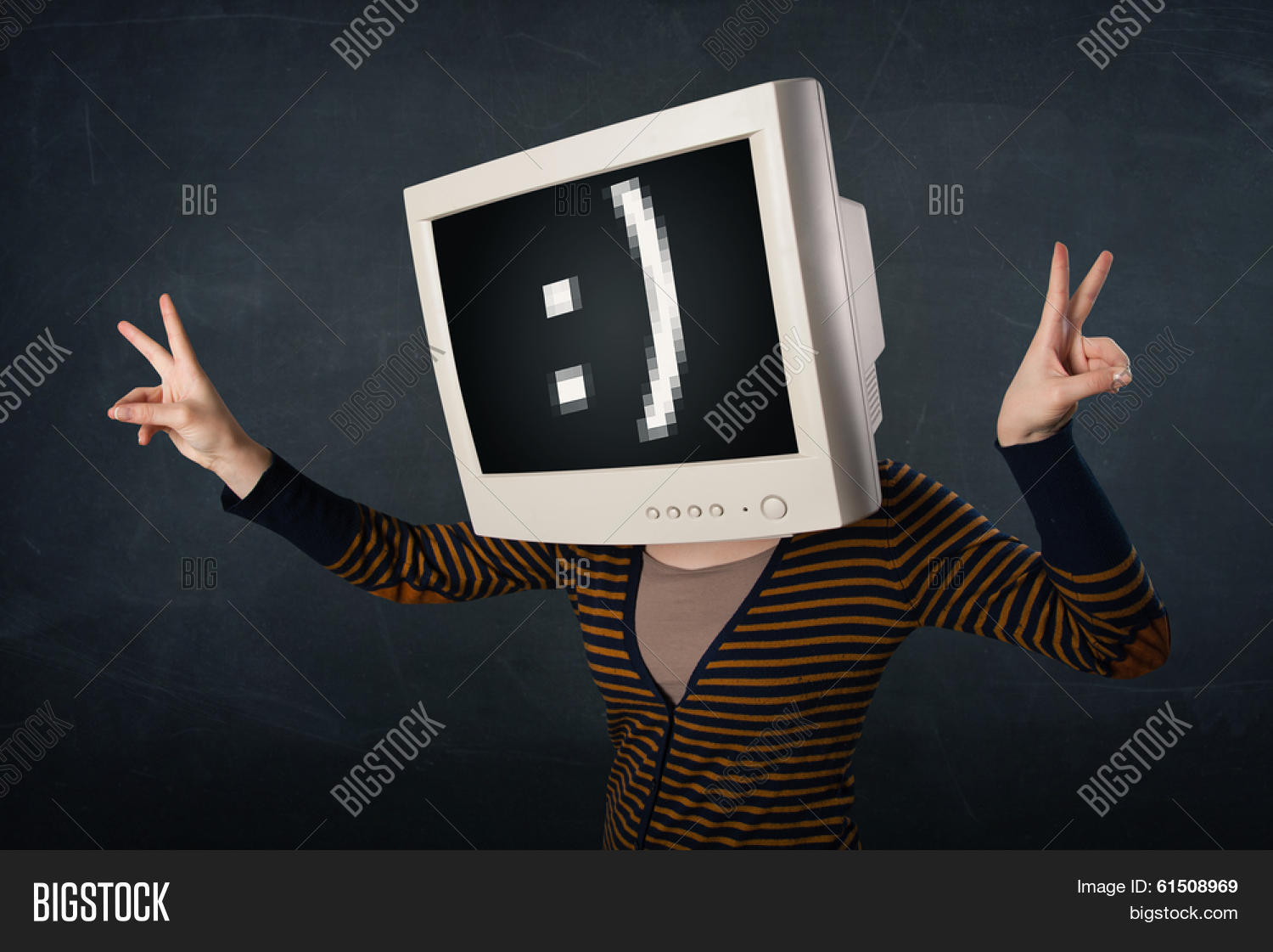 Funny Girl Monitor Box Image & Photo (Free Trial) | Bigstock