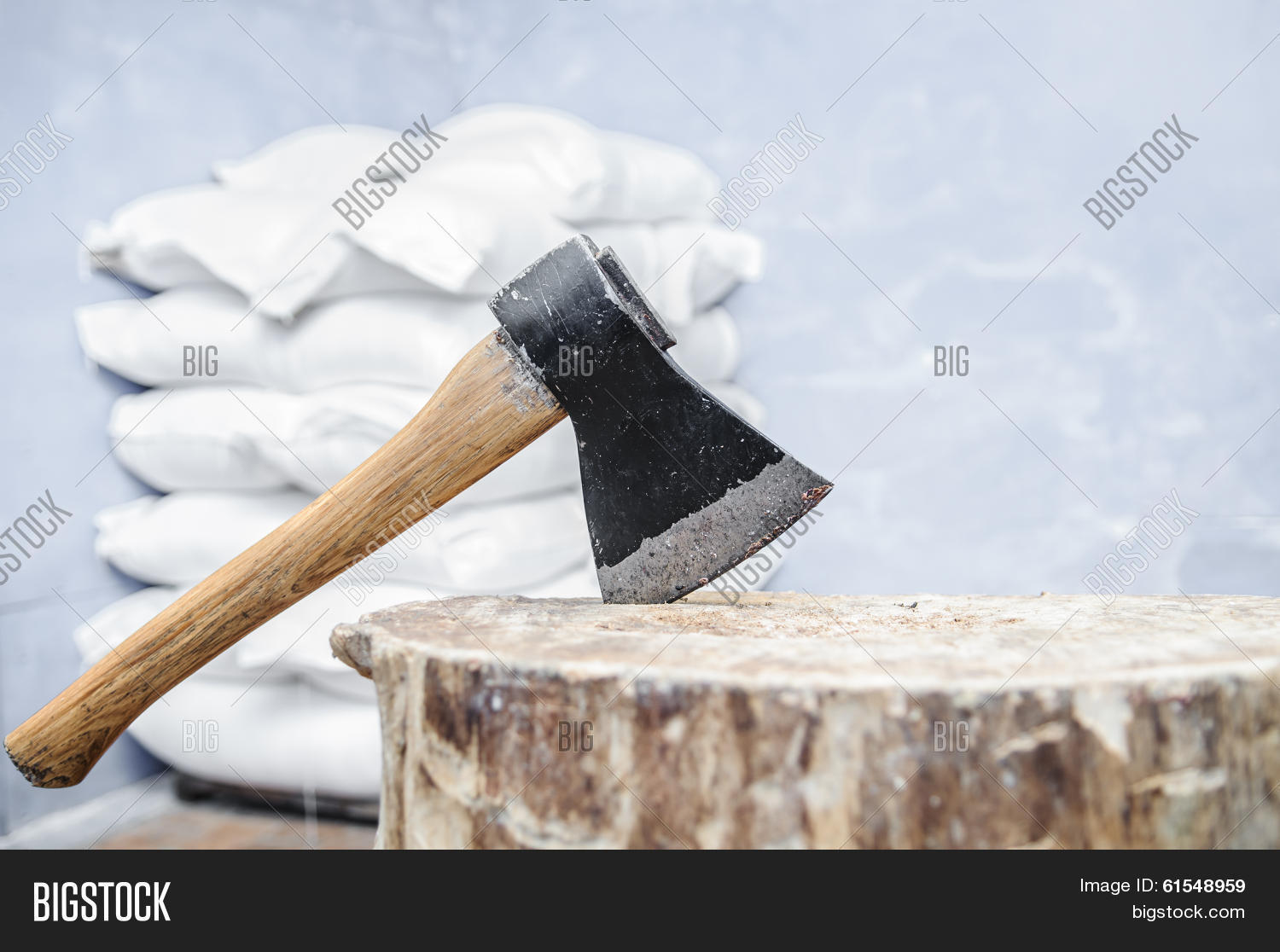 Ax Into Tree Image & Photo (Free Trial) | Bigstock
